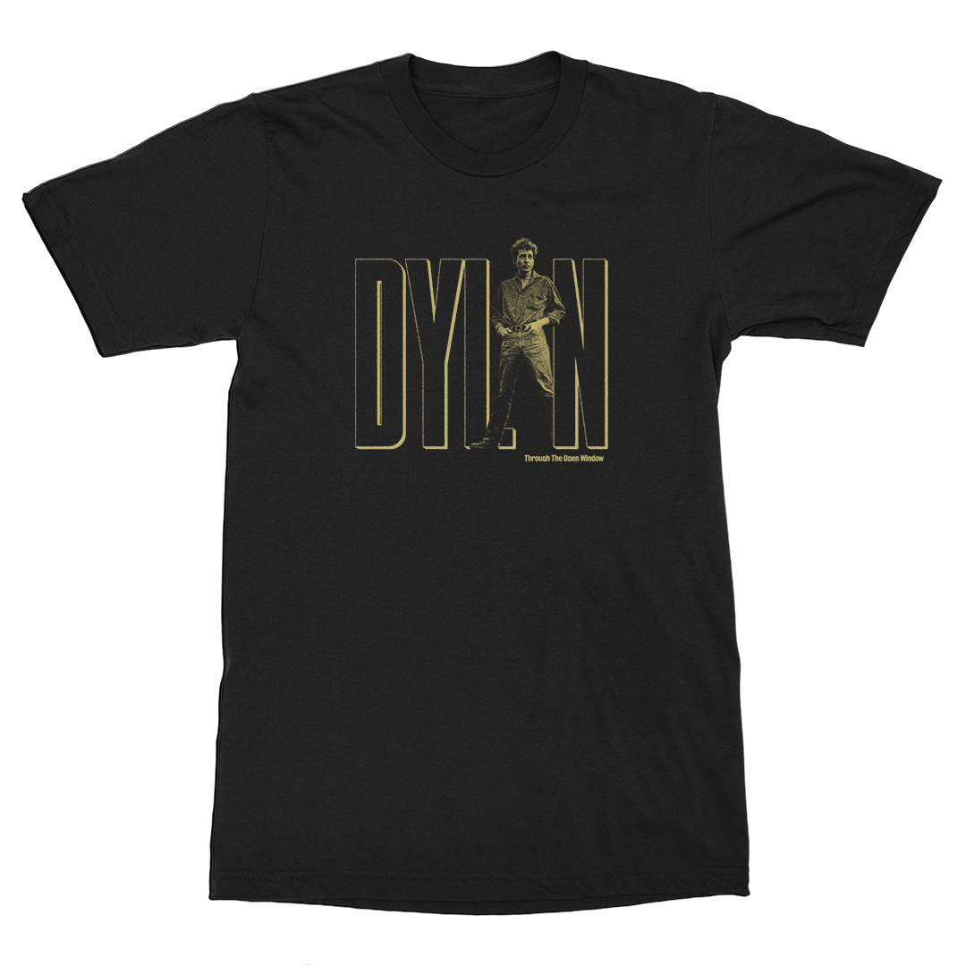 Dylan Through The Open Window Black T-Shirt - Bob Dylan Official Store
